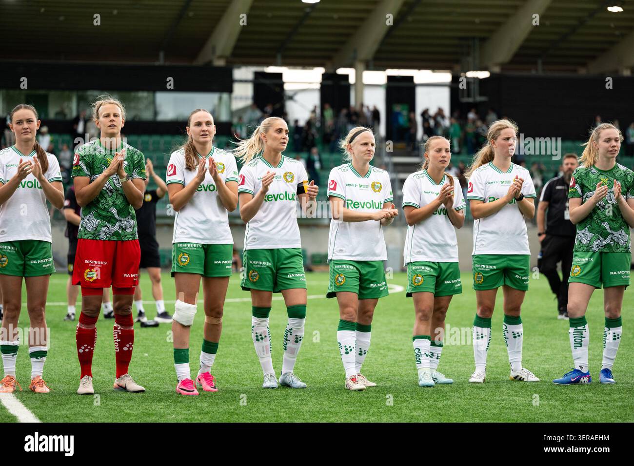 STOCKHOLM, SWEDEN - JUNE 17: Players of Hammarby celebrates after the ...