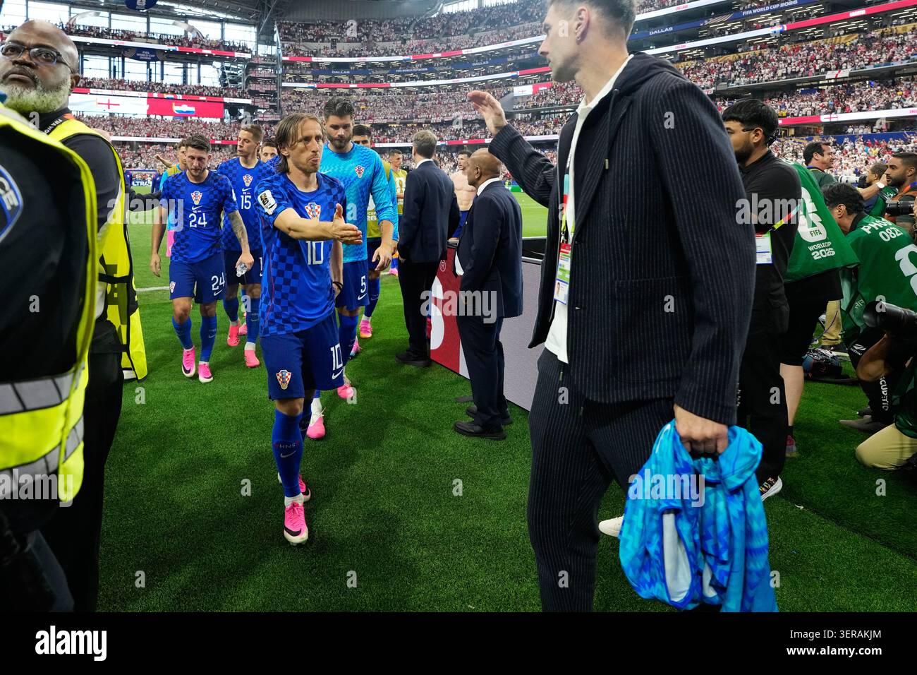Croatia's Luka Modric (10) leaves the pitch after the World Cup Group L ...