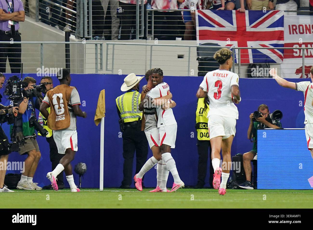 England forward Marcus Rashford (11) scores a GOAL 4-2 and celebrates ...
