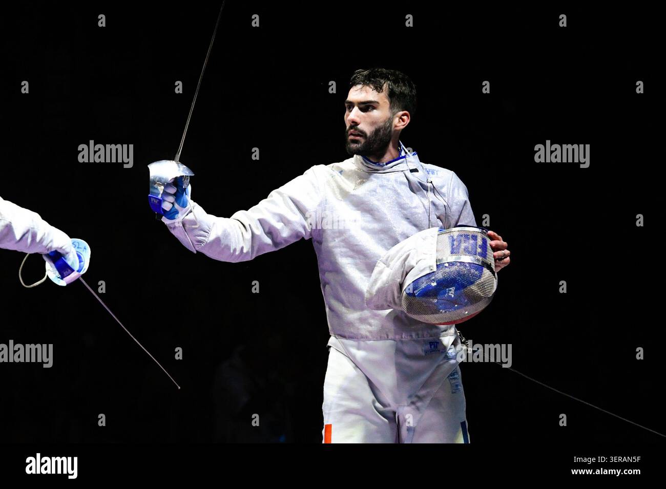 Maxime PIANFETTI of France during 2026 European Fencing Championships ...