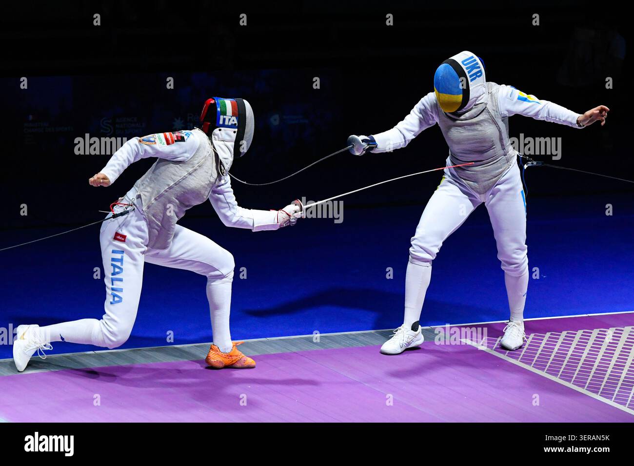 Olga SOPIT of Ukraine against Arianna ERRIGO of Italyduring 2026 ...