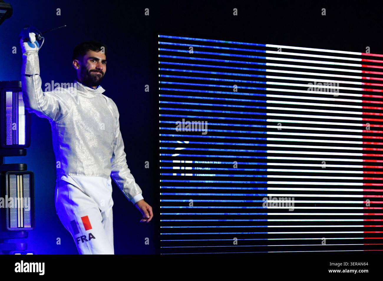 Maxime PIANFETTI of France during 2026 European Fencing Championships ...
