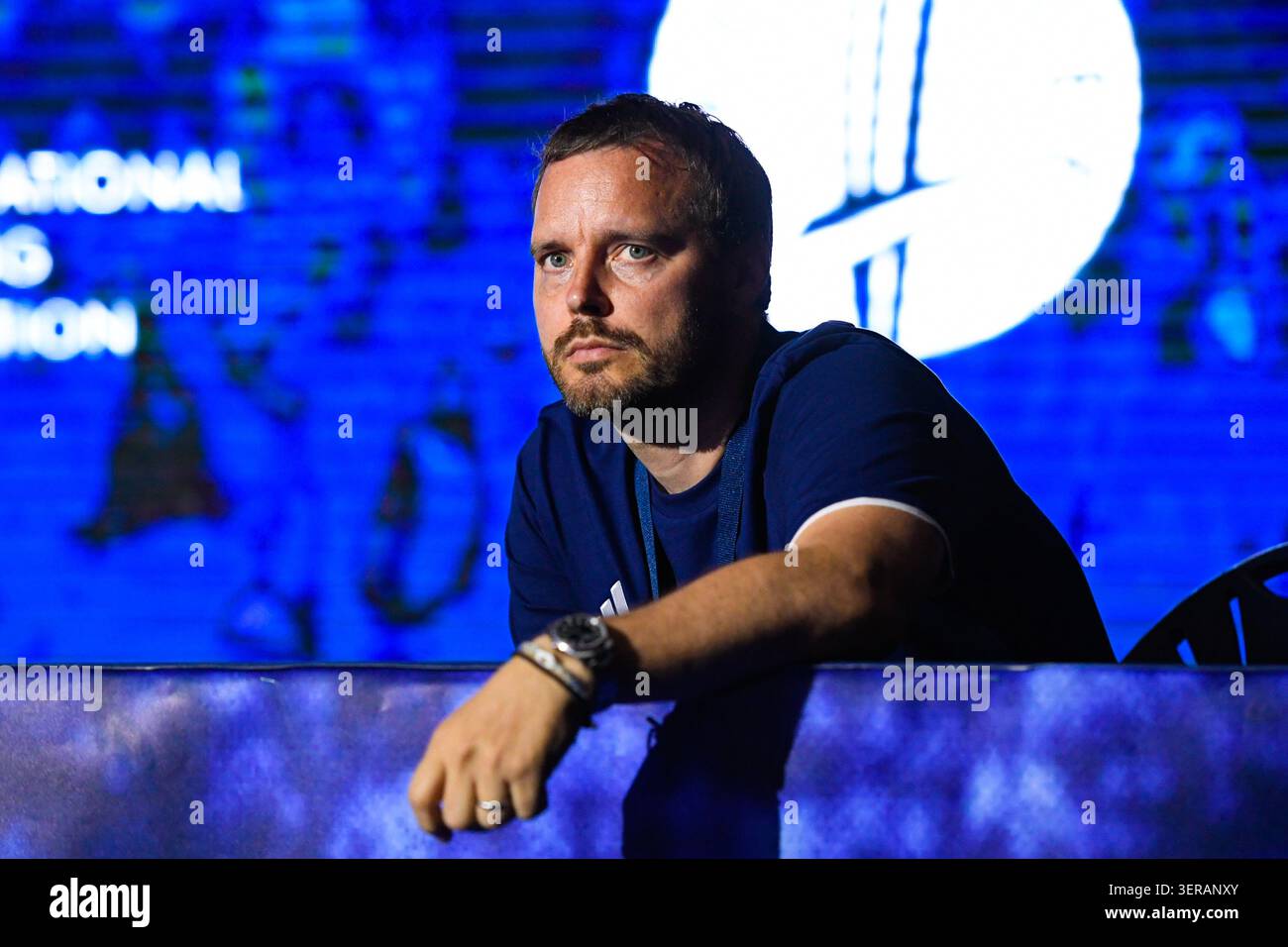 Vincent ANSTETT head coach of men saber of France during 2026 European ...