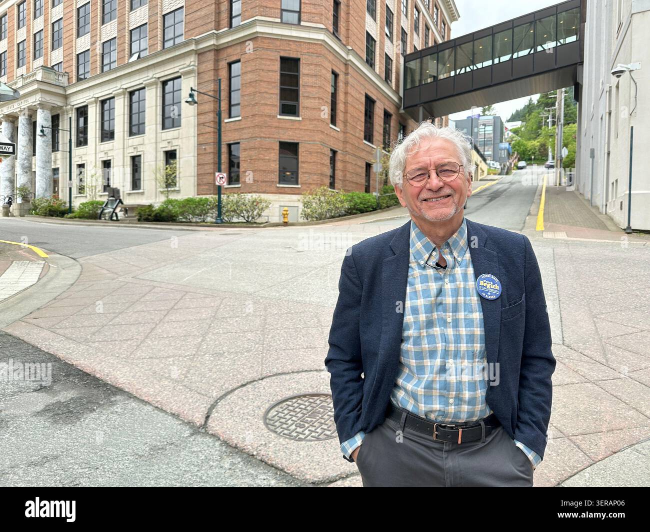 Tom Begich, a Democrat running for governor in Alaska, poses for a ...