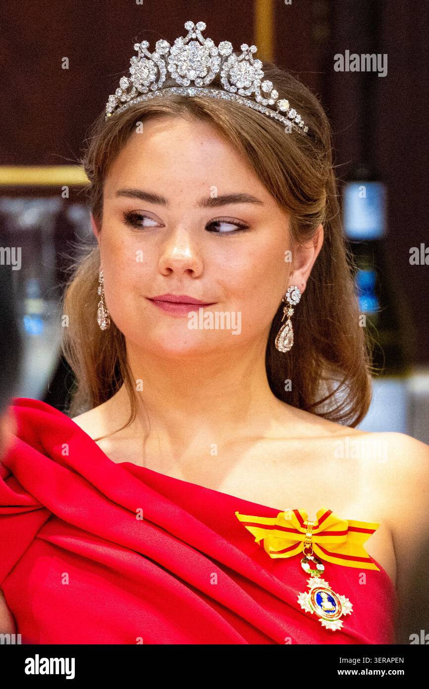 Princess Ariane at the state banquet at the Royal Palace in Amsterdam ...