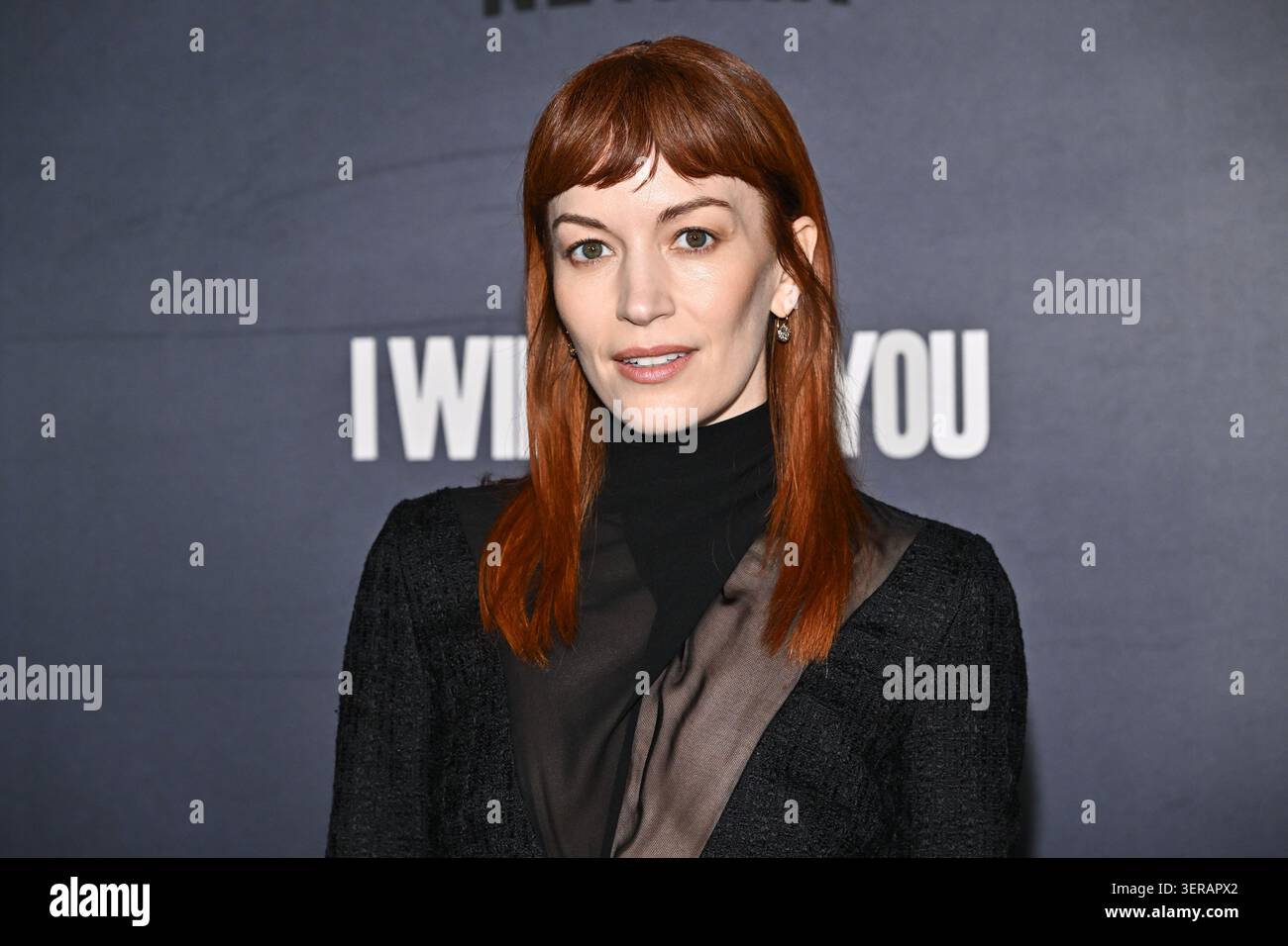 Britt Lower attends the Netflix series premiere of Harlan Coben's "I ...