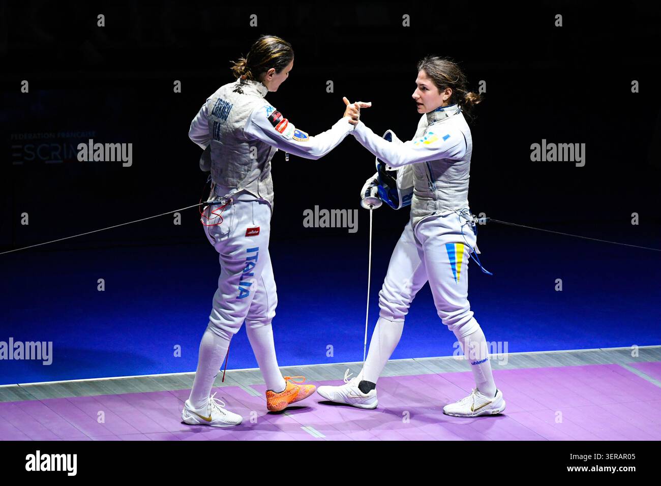 Olga SOPIT of Ukraine and Arianna ERRIGO of Italy during 2026 European ...