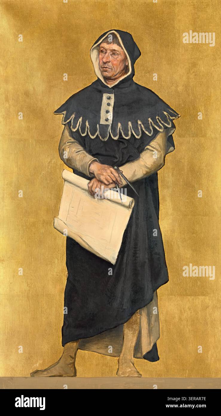 The Architect Jan Rogiers (1889) by Albrecht De Vriendt Stock Photo - Alamy