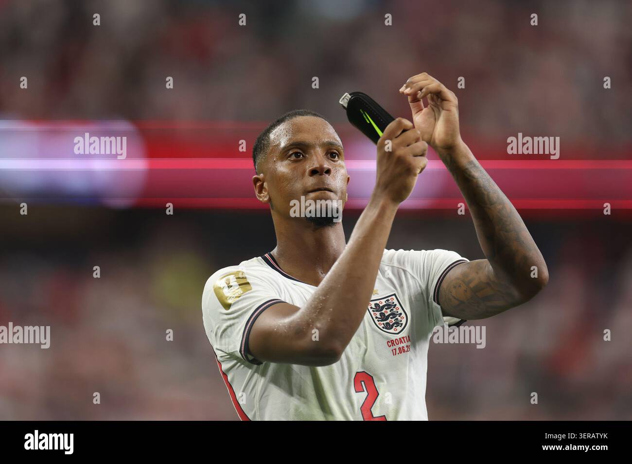 Ezri Konsa of England applauds their fans after during the FIFA World ...