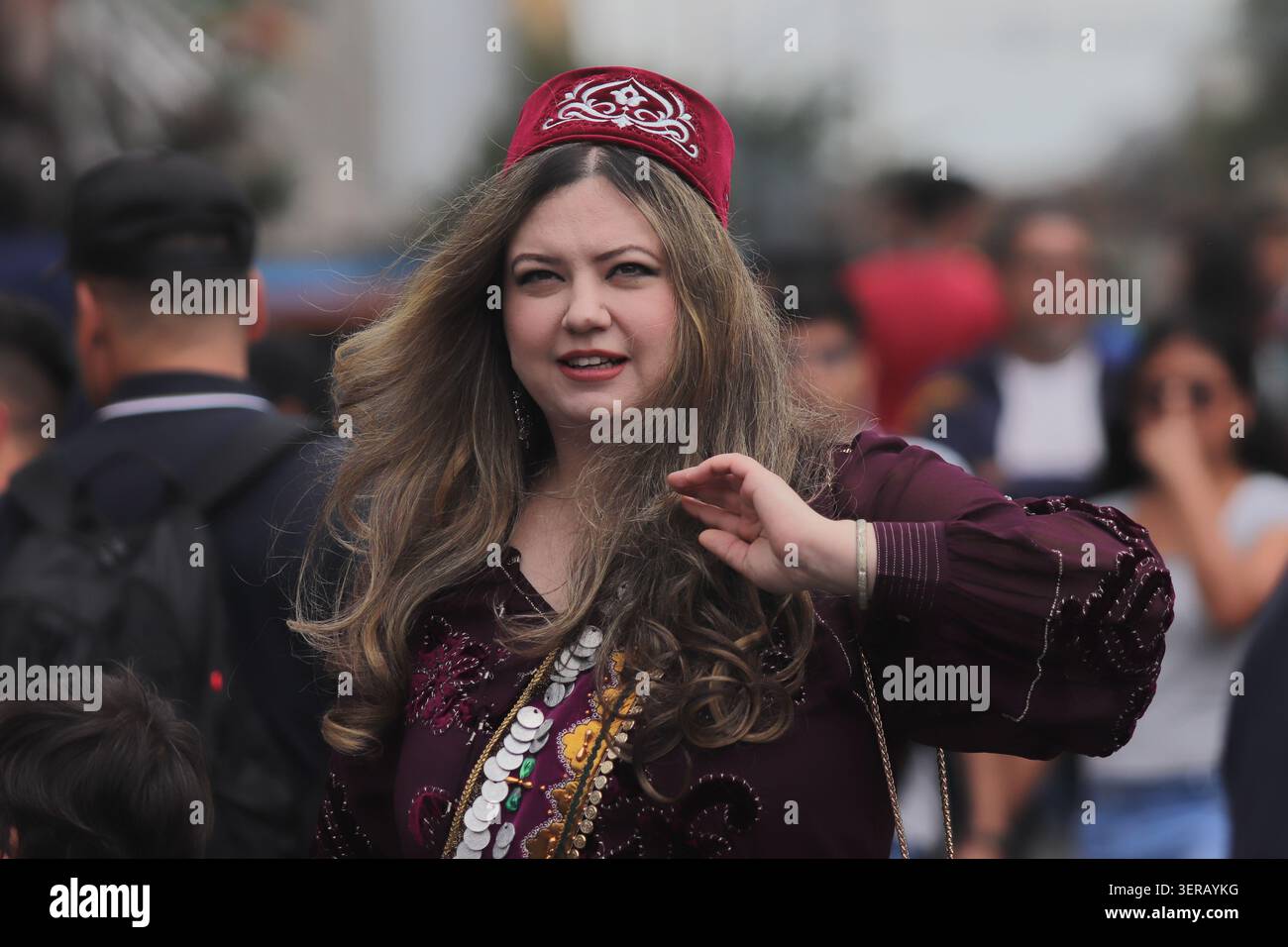 A fan of Uzbekistan national team attends the Mexico FIFA Fan Fest in ...