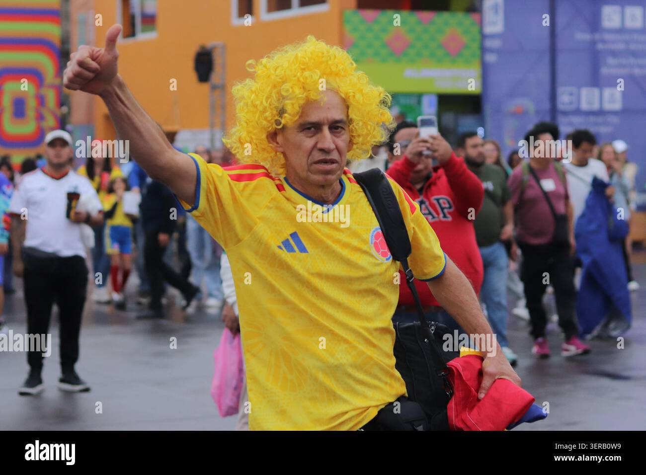 A fan of Colombia national team attends the Mexico FIFA Fan Fest in ...