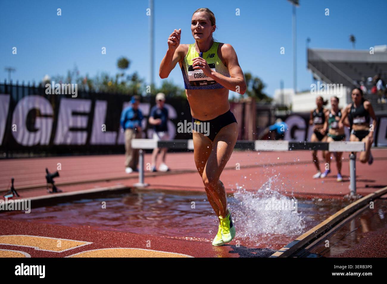 Emma Coburn (USA) places fourth in the Women’s Steeplechase in 9:29.38 ...
