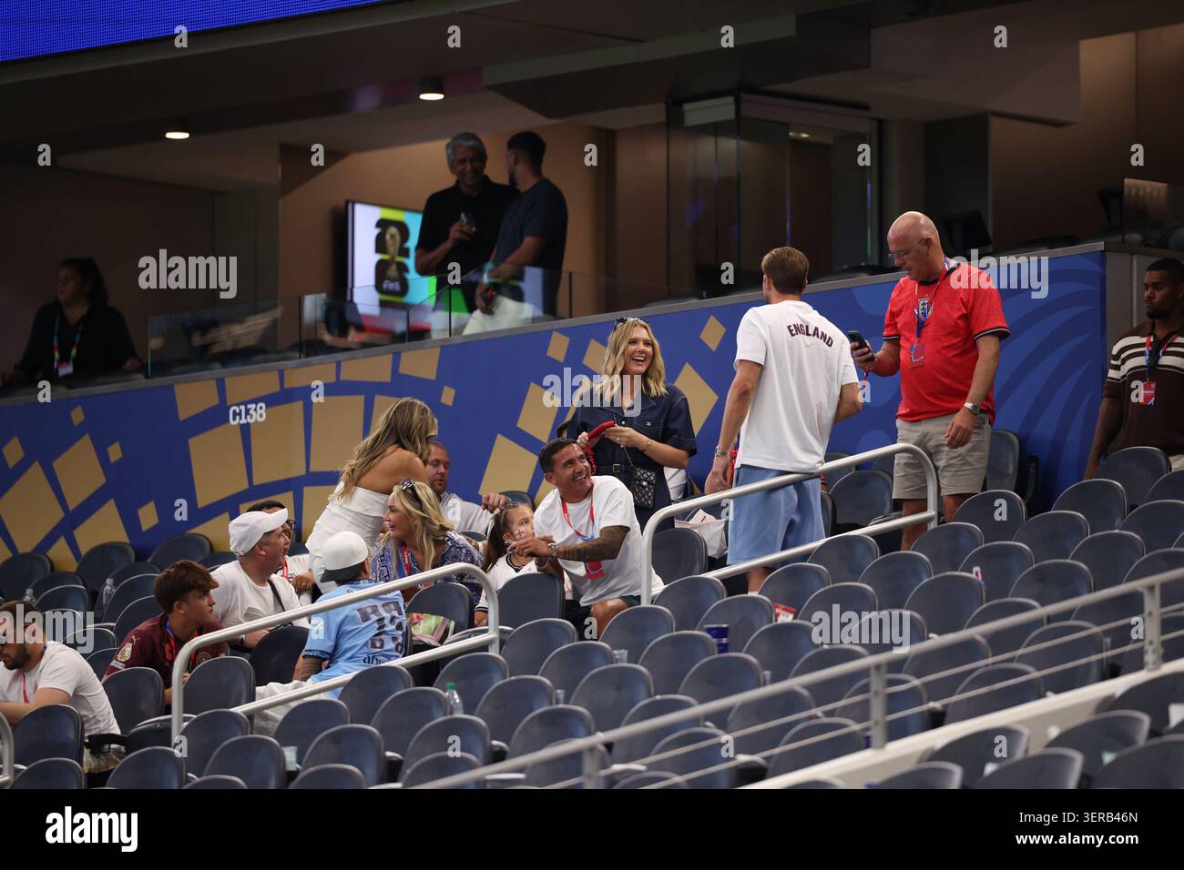England's Harry Kane and his wife after the FIFA World Cup Group L ...