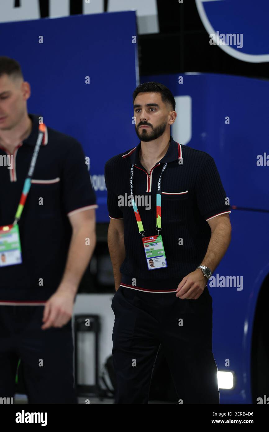 Josip Sutalo of Croatia arrives before the FIFA World Cup Group L match ...