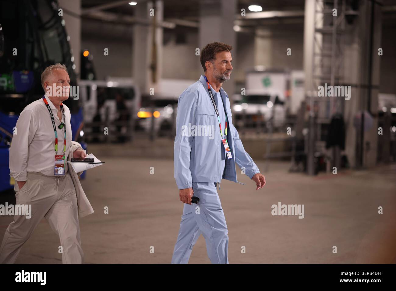 Jurgen Klopp arrives before the FIFA World Cup Group L match between ...