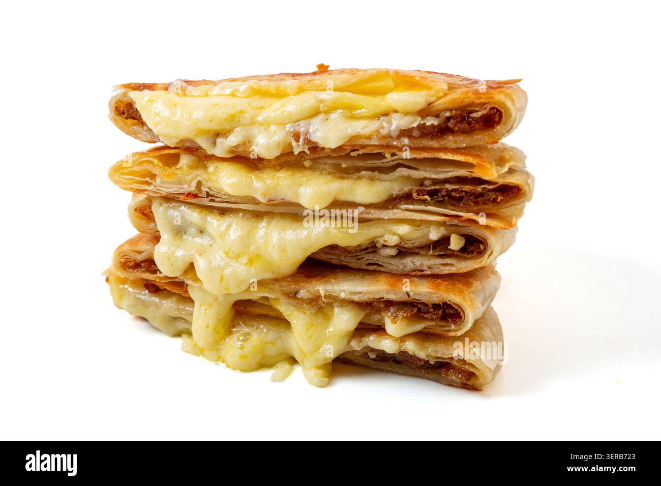 Angus Beef and Cheese Puff Pastry Pie Stock Photo - Alamy