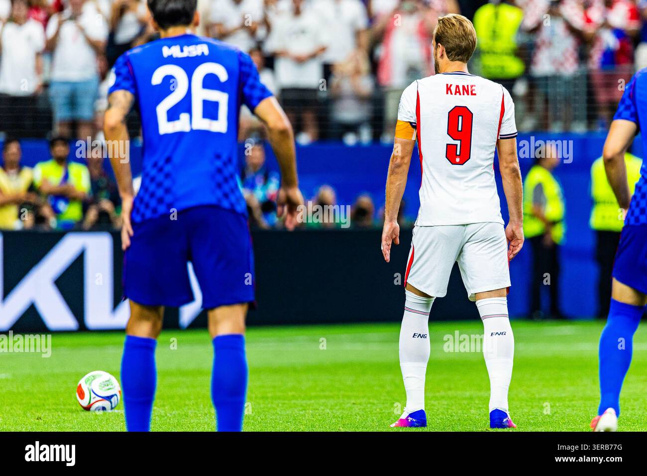 England forward Harry Kane (9) steps up to take a penalty during the ...