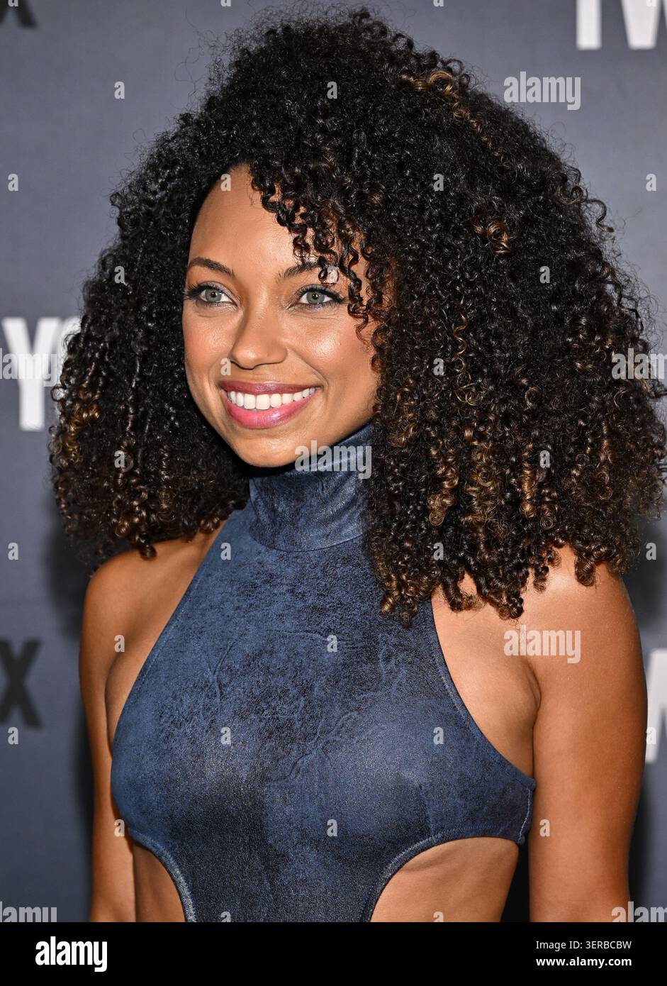 Logan Browning attends the Netflix series premiere of Harlan Coben's "I ...