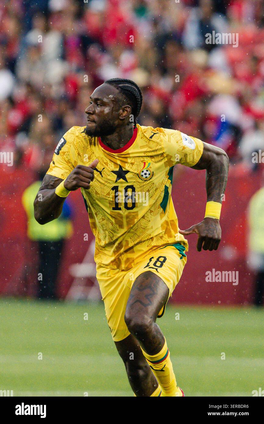 Jerome Opoku of Ghana in action during the FIFA World Cup game between ...
