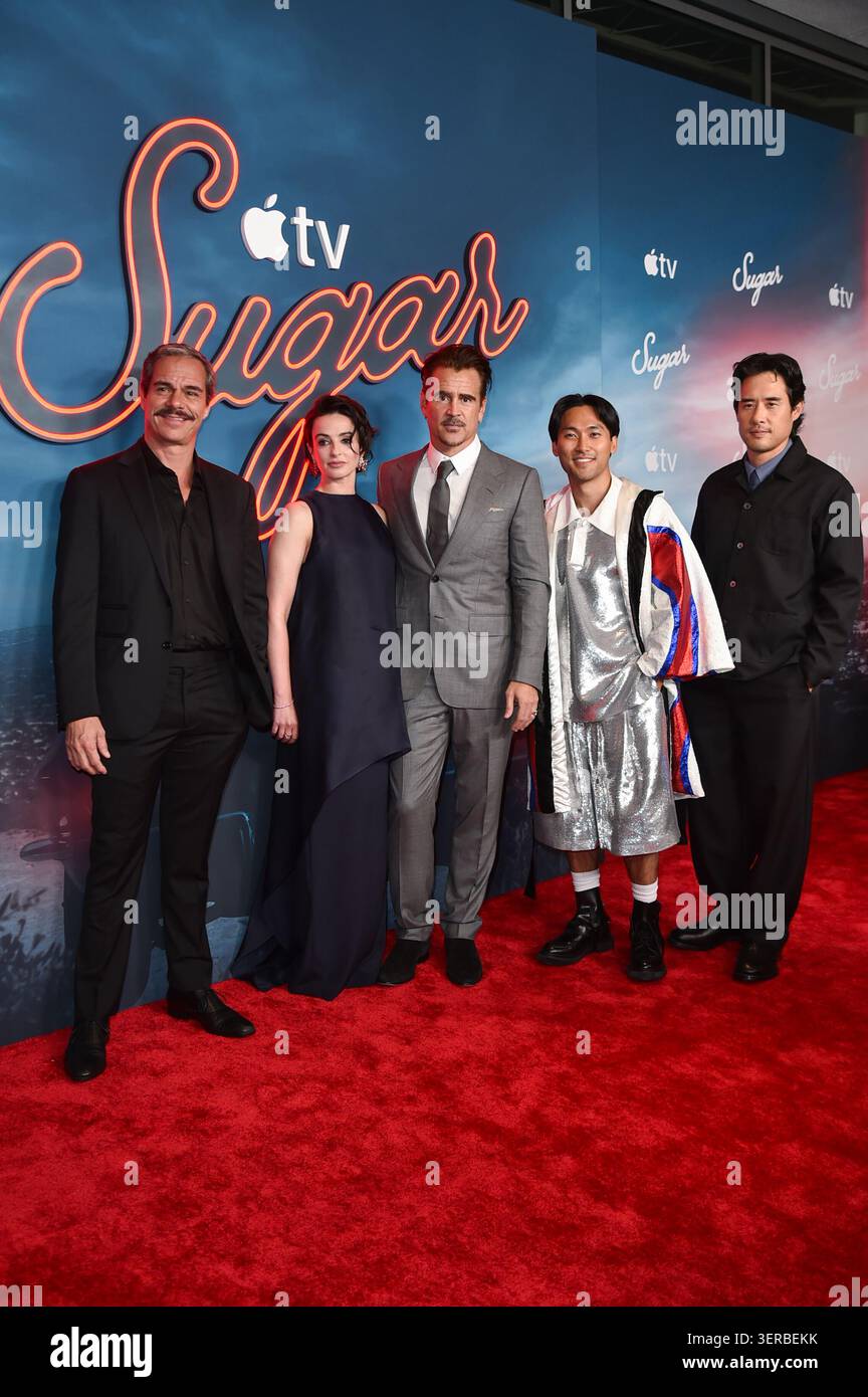 Tony Dalton, from left, Laura Donnelly, Colin Farrell, Jin Ha, and ...