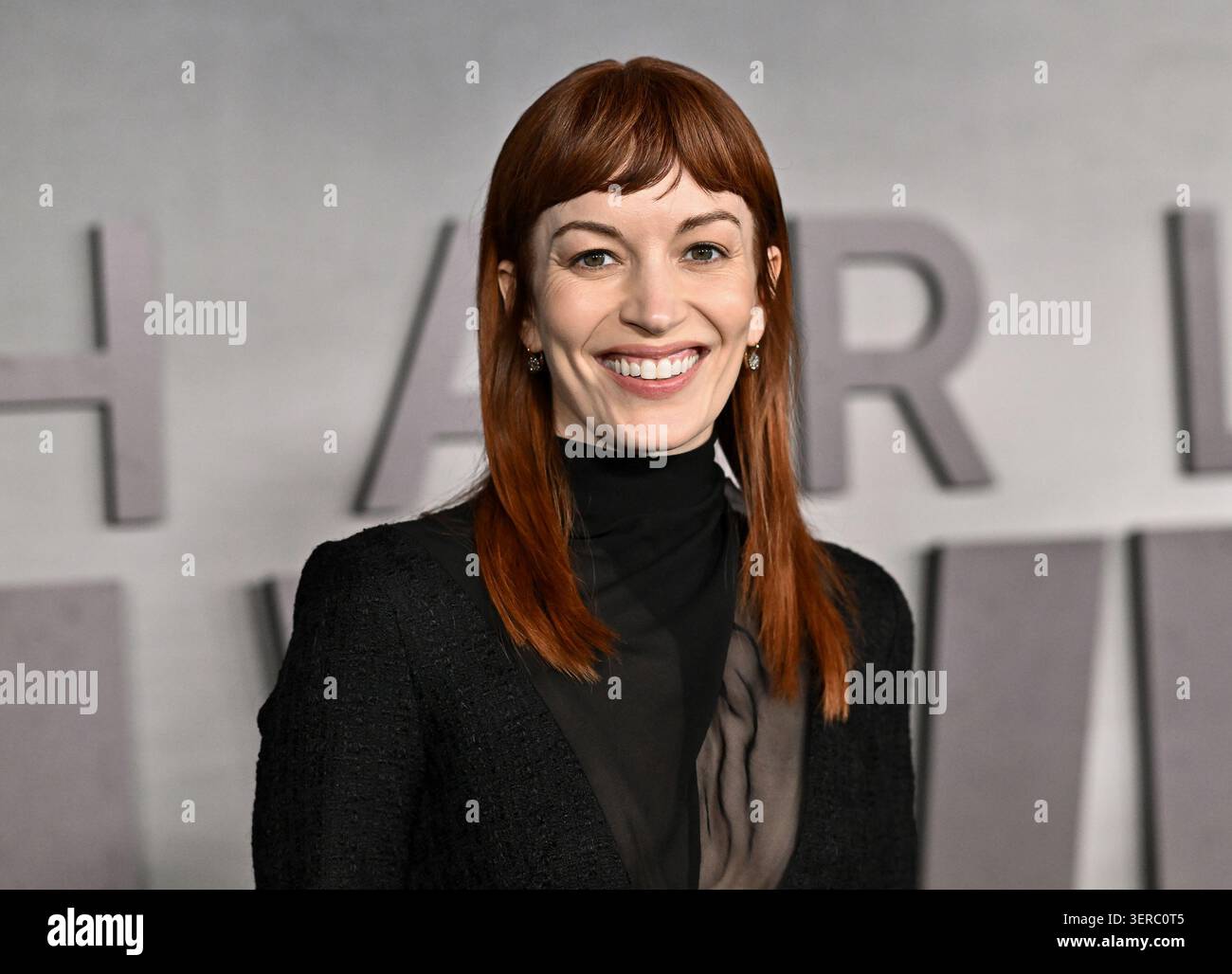 Britt Lower attends the Netflix series premiere of Harlan Coben's "I ...