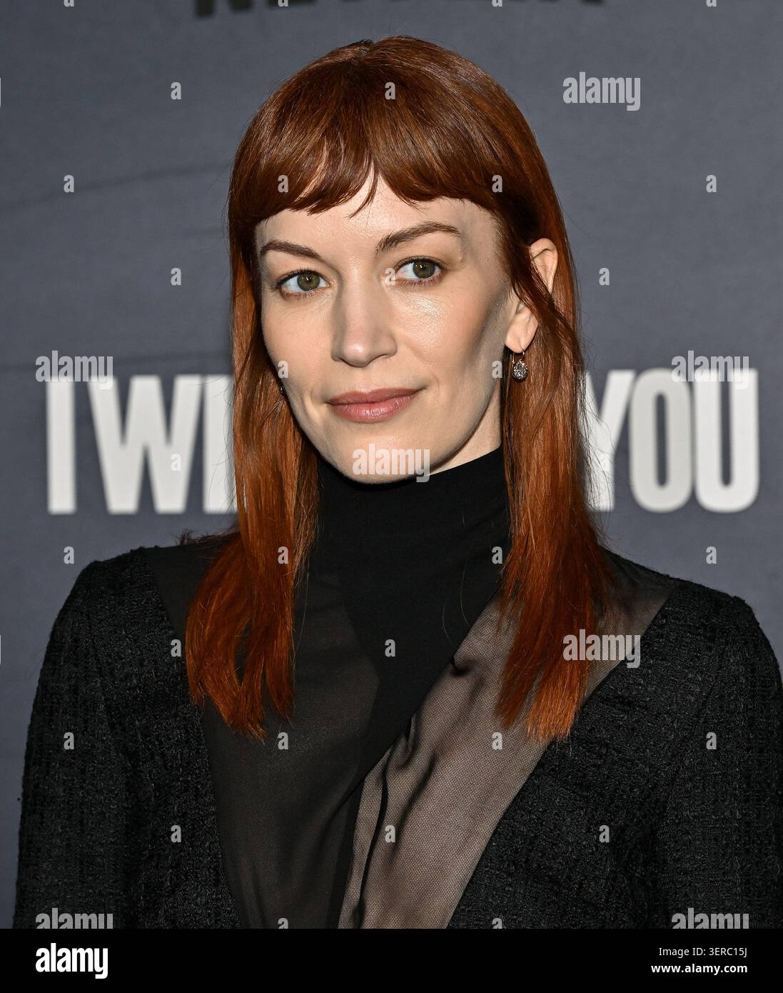 Britt Lower attends the Netflix series premiere of Harlan Coben's "I ...