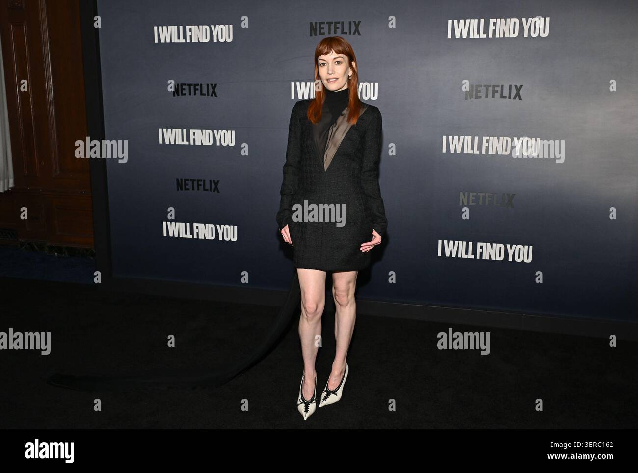Britt Lower attends the Netflix series premiere of Harlan Coben's "I ...
