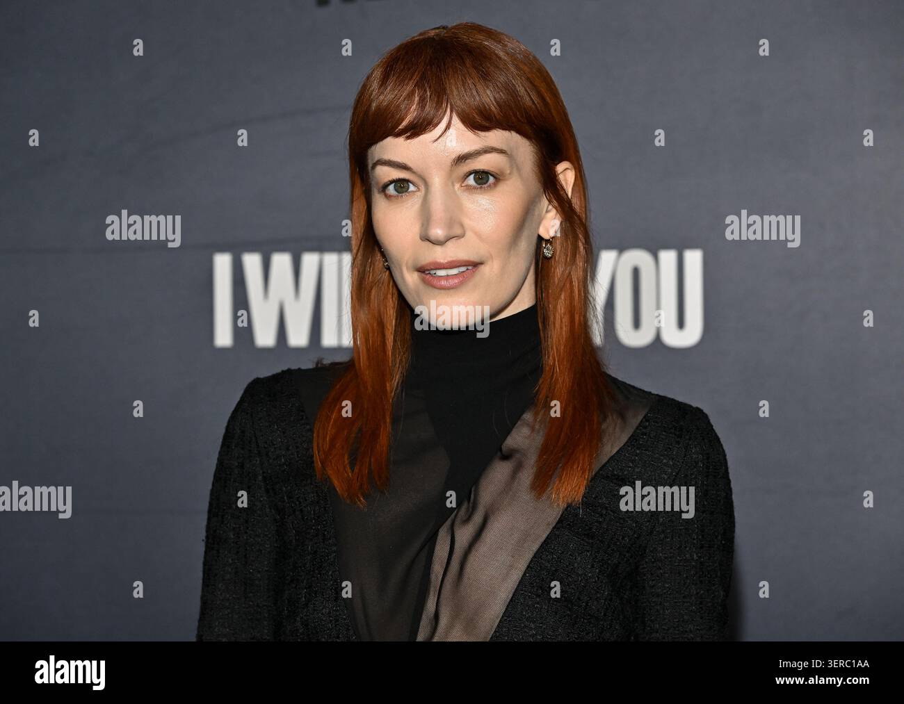 Britt Lower attends the Netflix series premiere of Harlan Coben's "I ...