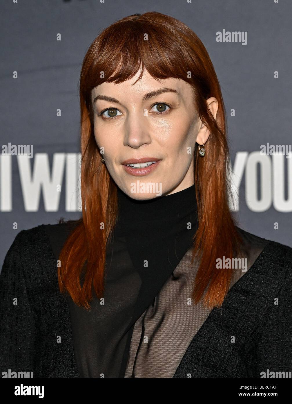 Britt Lower attends the Netflix series premiere of Harlan Coben's "I ...
