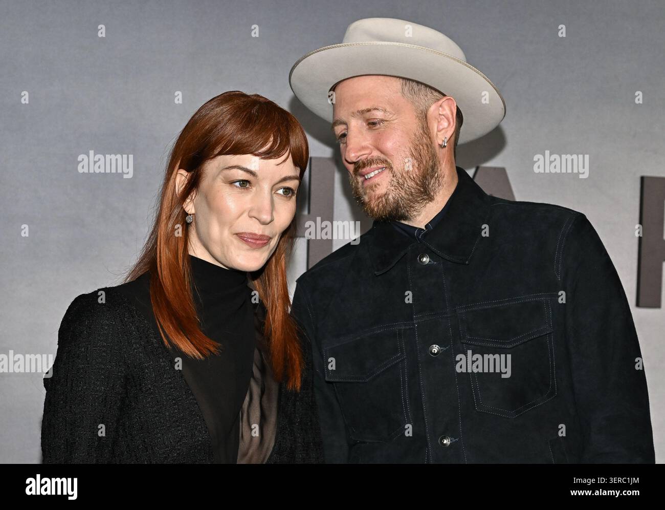 Britt Lower, left, and husband Kenna Kennor attend the Netflix series ...