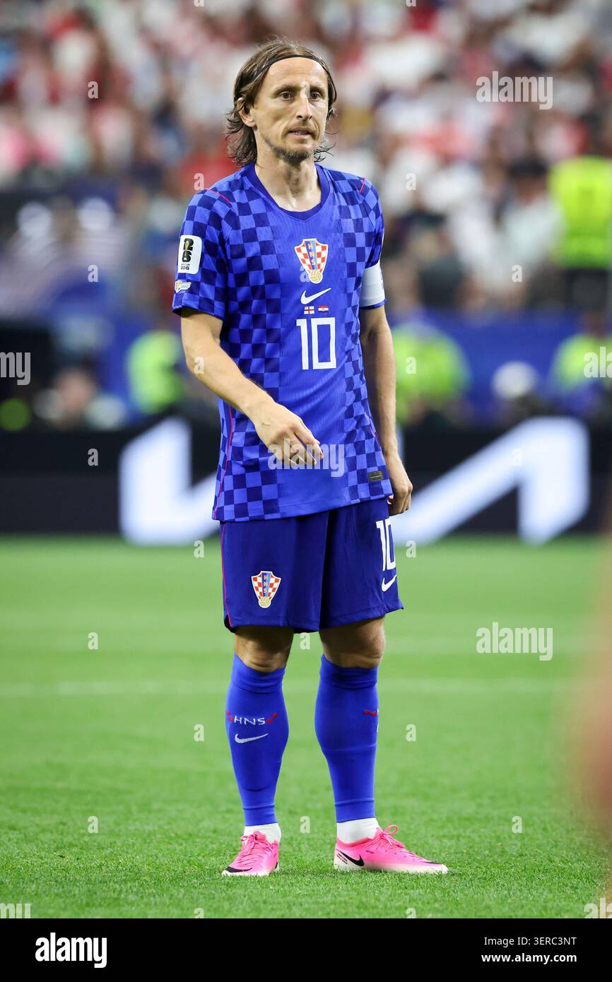 Croatia midfielder Luka Modrić (10) during the England v Croatia FIFA ...