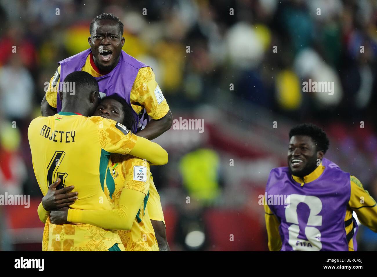Ghana s Caleb Yirenkyi centre Celebrates With Teammates After ghana-s-caleb-yirenkyi-centre-celebrates-with-teammates-after