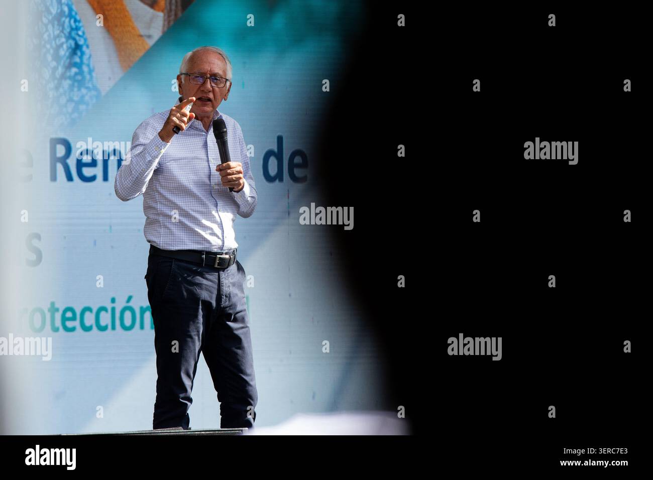 Colombia's Minister of Health Guillermo Alfonso Jaramillo during a ...