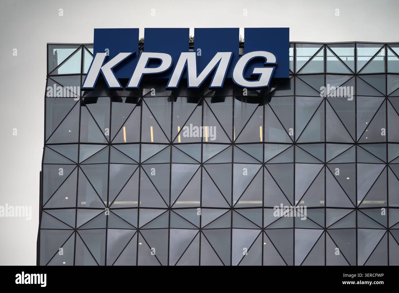 KPMG signage is seen in Melbourne, Thursday, June 18, 2026. (AAP Image ...