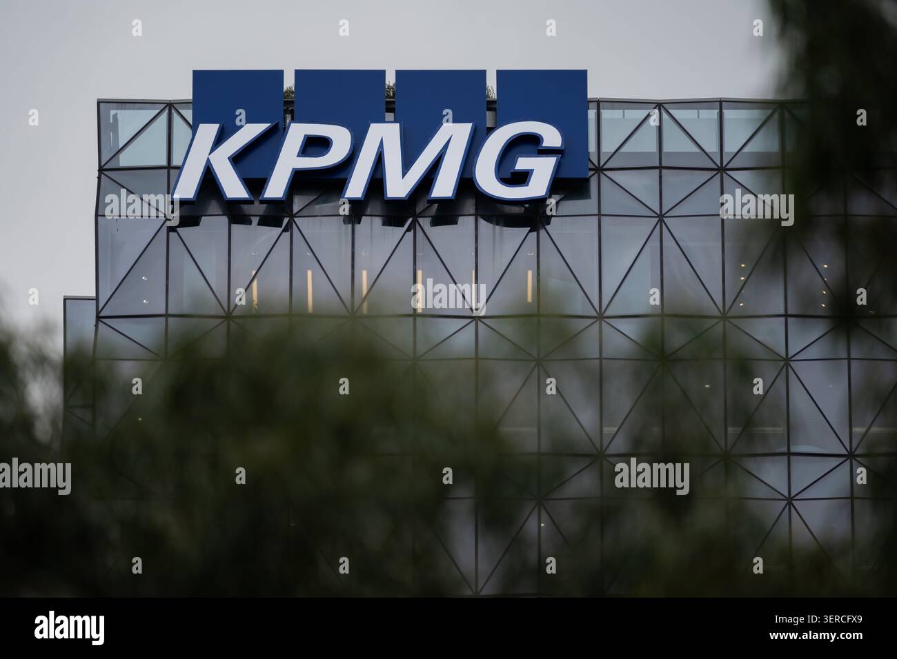 KPMG signage is seen in Melbourne, Thursday, June 18, 2026. (AAP Image ...