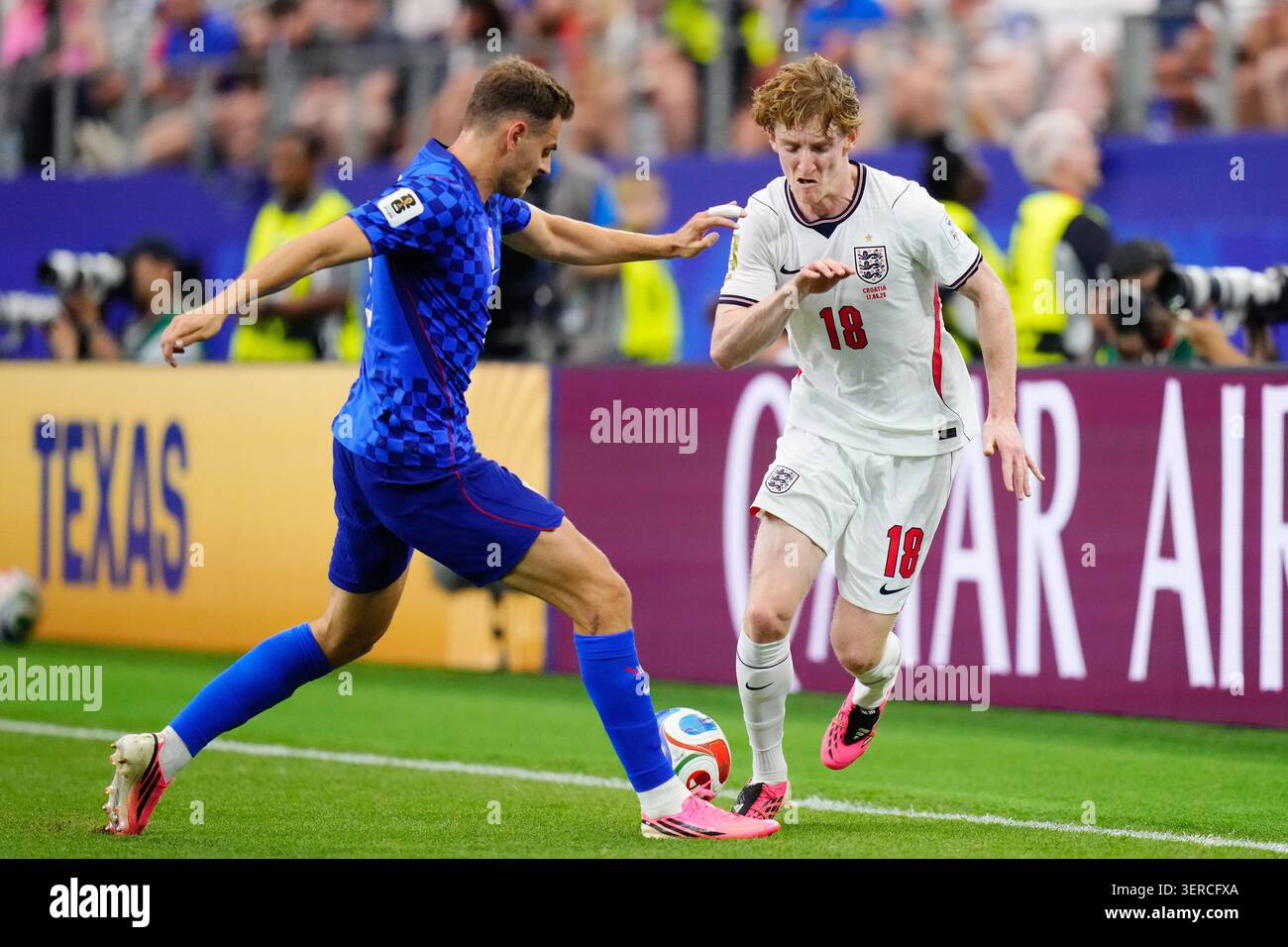 IPA85807279 - Anthony Gordon of England and Josip Stanisic of Croatia ...