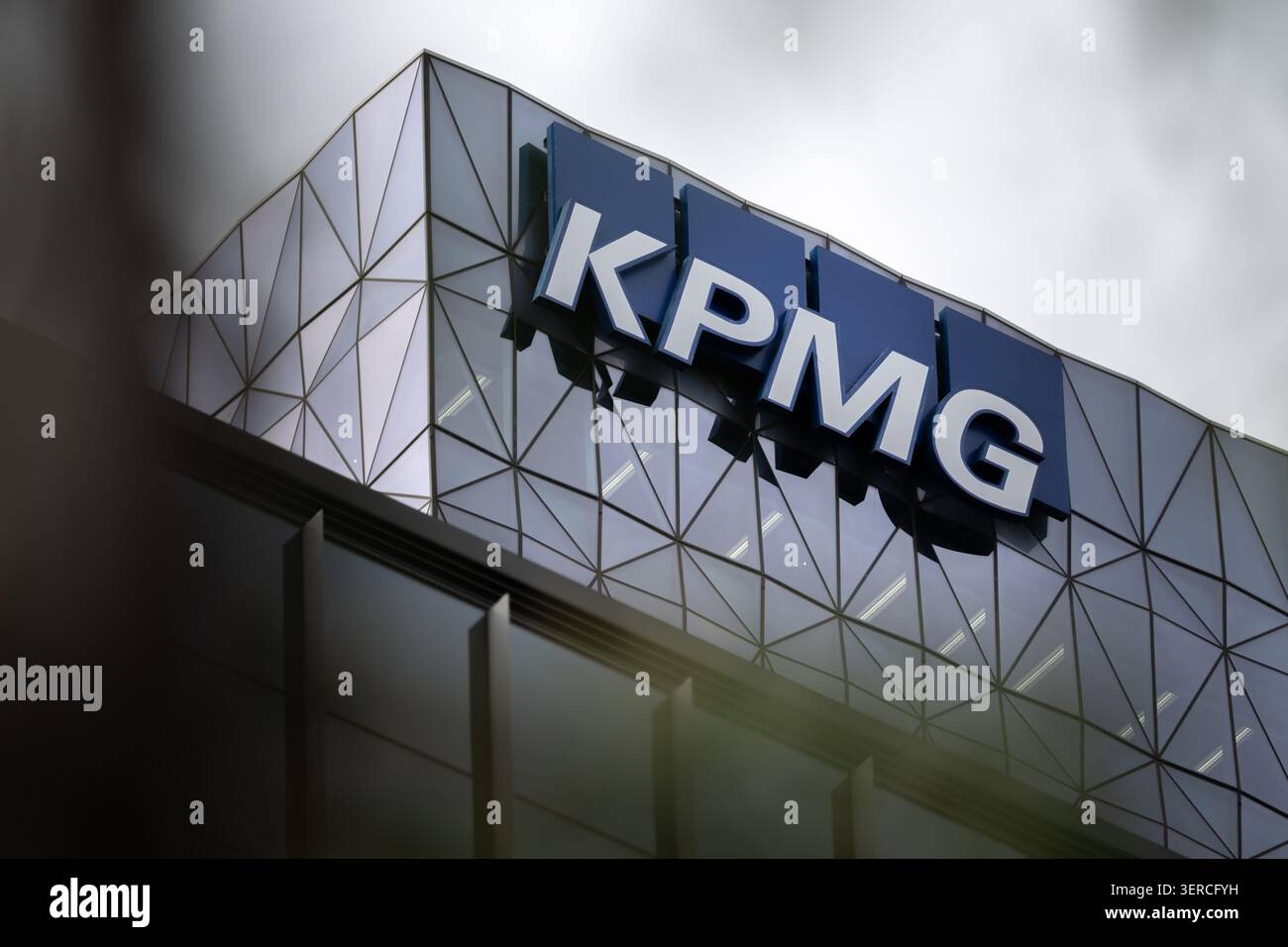 KPMG signage is seen in Melbourne, Thursday, June 18, 2026. (AAP Image ...
