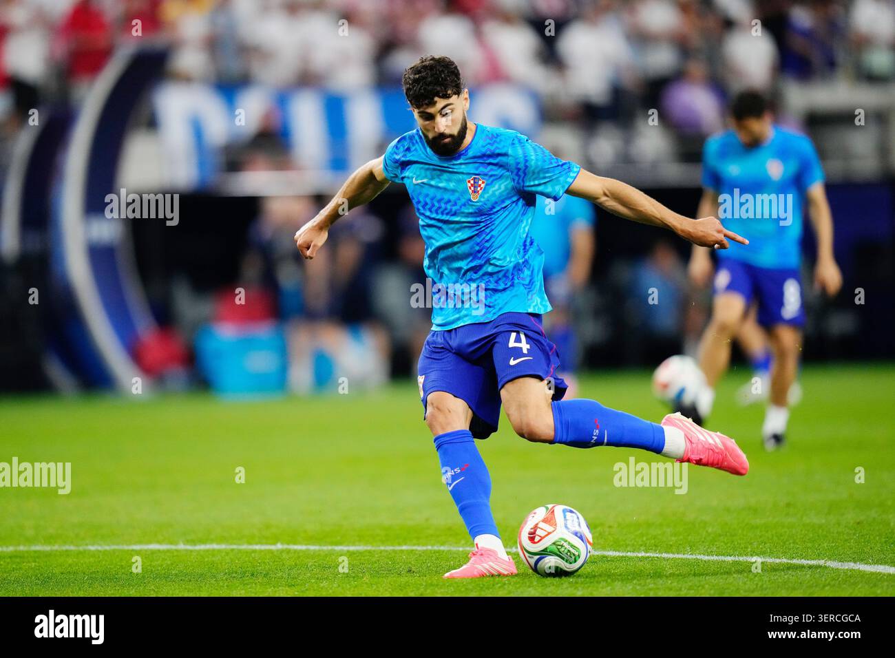 IPA85807354 - Josko Gvardiol of Croatia warms up during the FIFA World ...