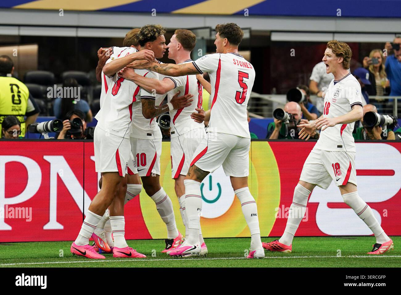 England forward Harry Kane (9) scores a GOAL 1-0 penalty and celebrates ...