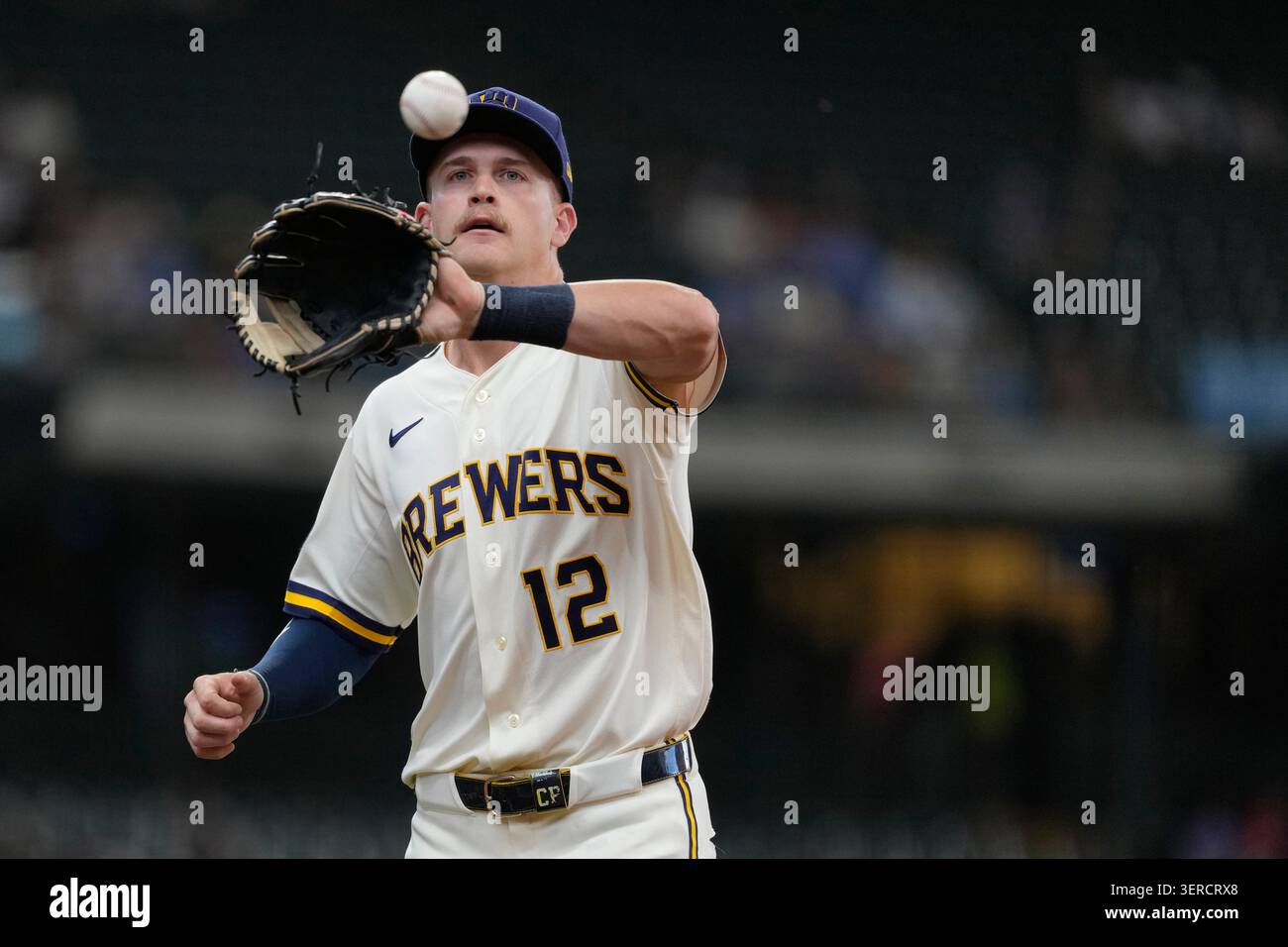 Milwaukee Brewers' Cooper Pratt jogs to the dugout during a baseball ...