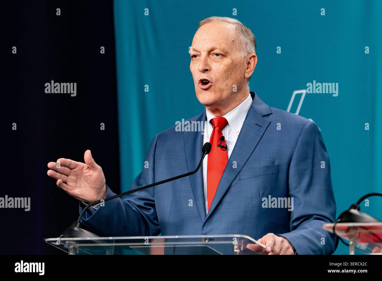 Rep. Andy Biggs, R-Ariz., debates with his Republican opponents in the ...