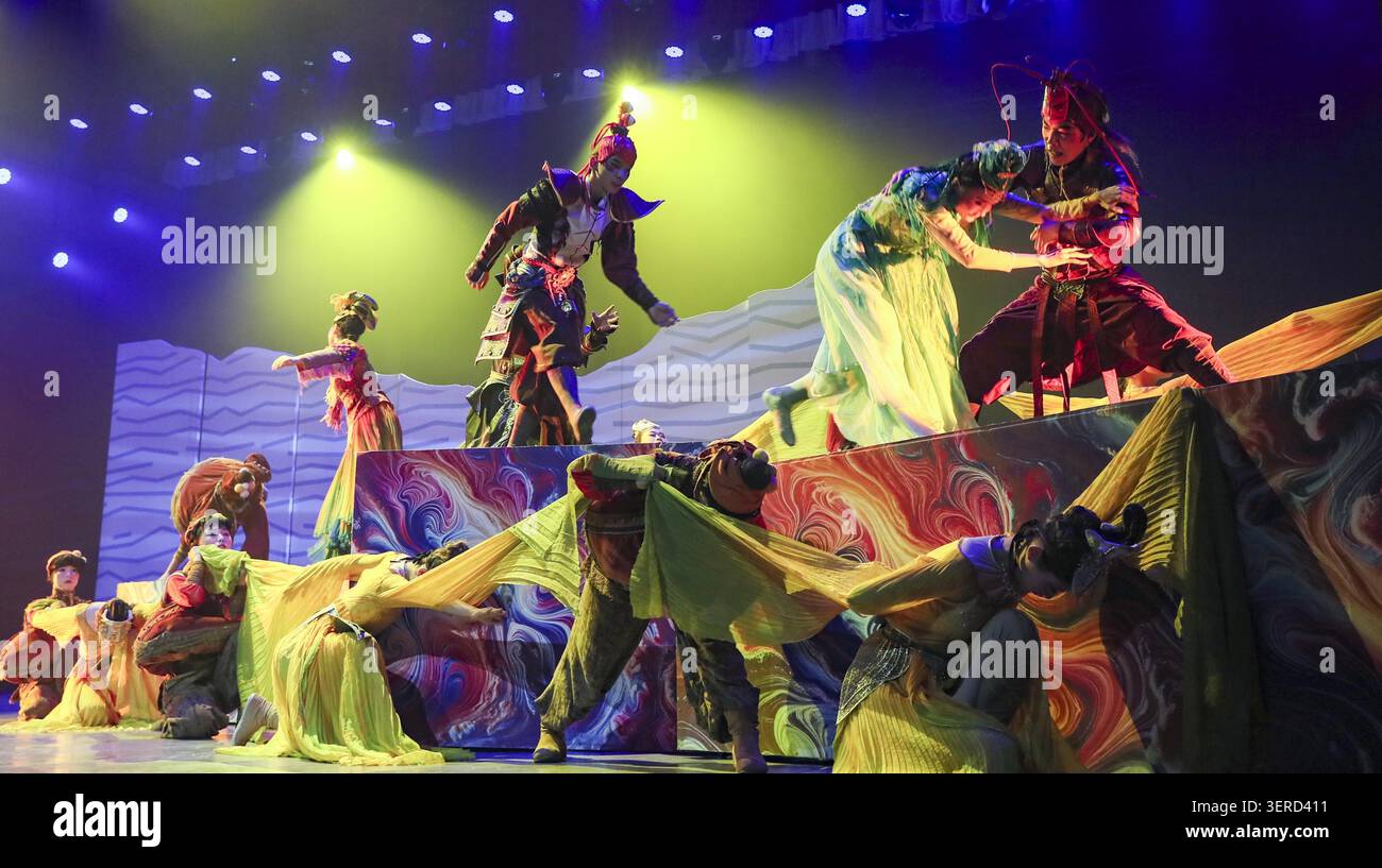 Performers stage the dance drama 'The Adventure of Huaiyang Cuisine' in ...