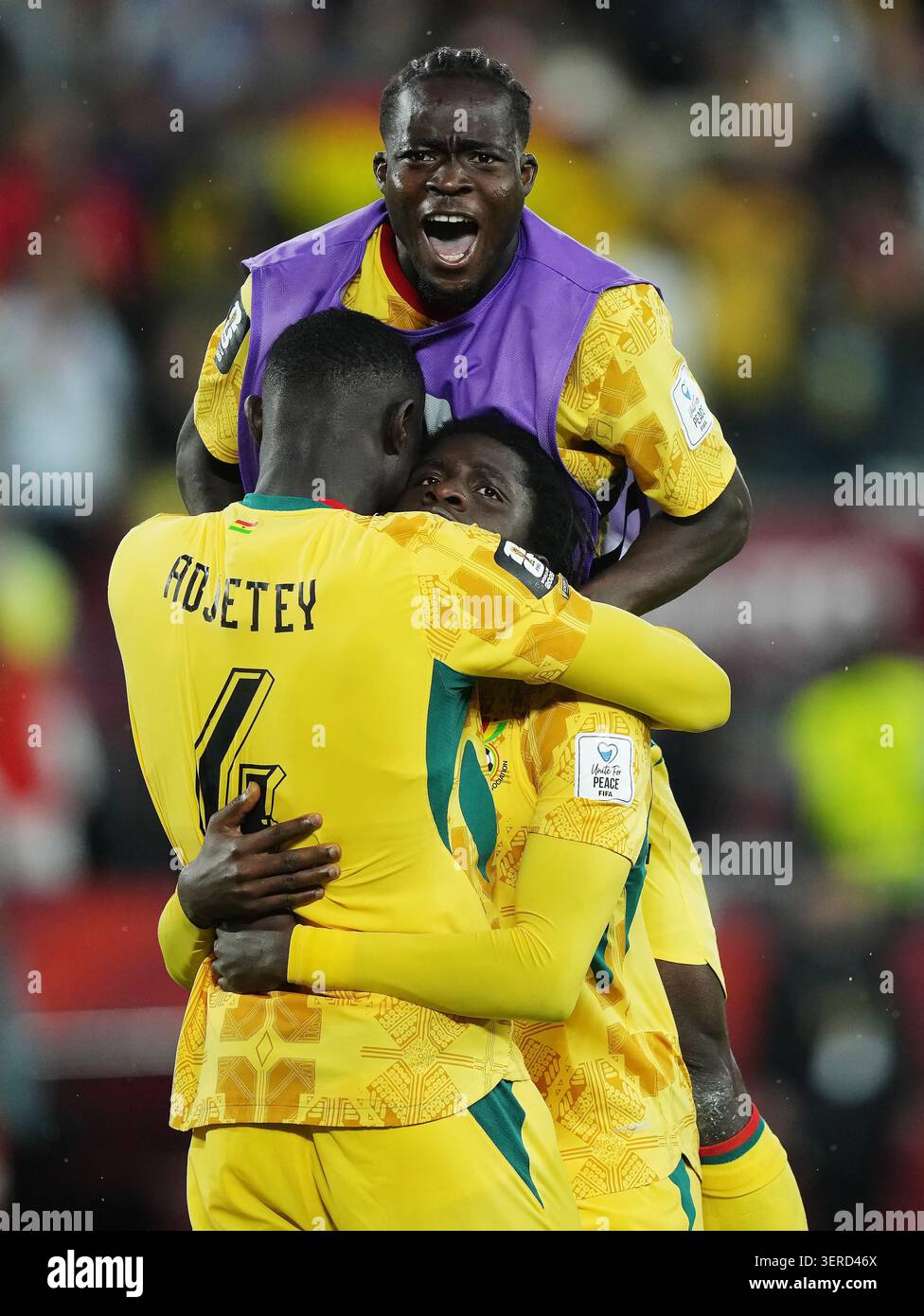 Ghana s Caleb Yirenkyi centre Celebrates With Teammates After ghana-s-caleb-yirenkyi-centre-celebrates-with-teammates-after