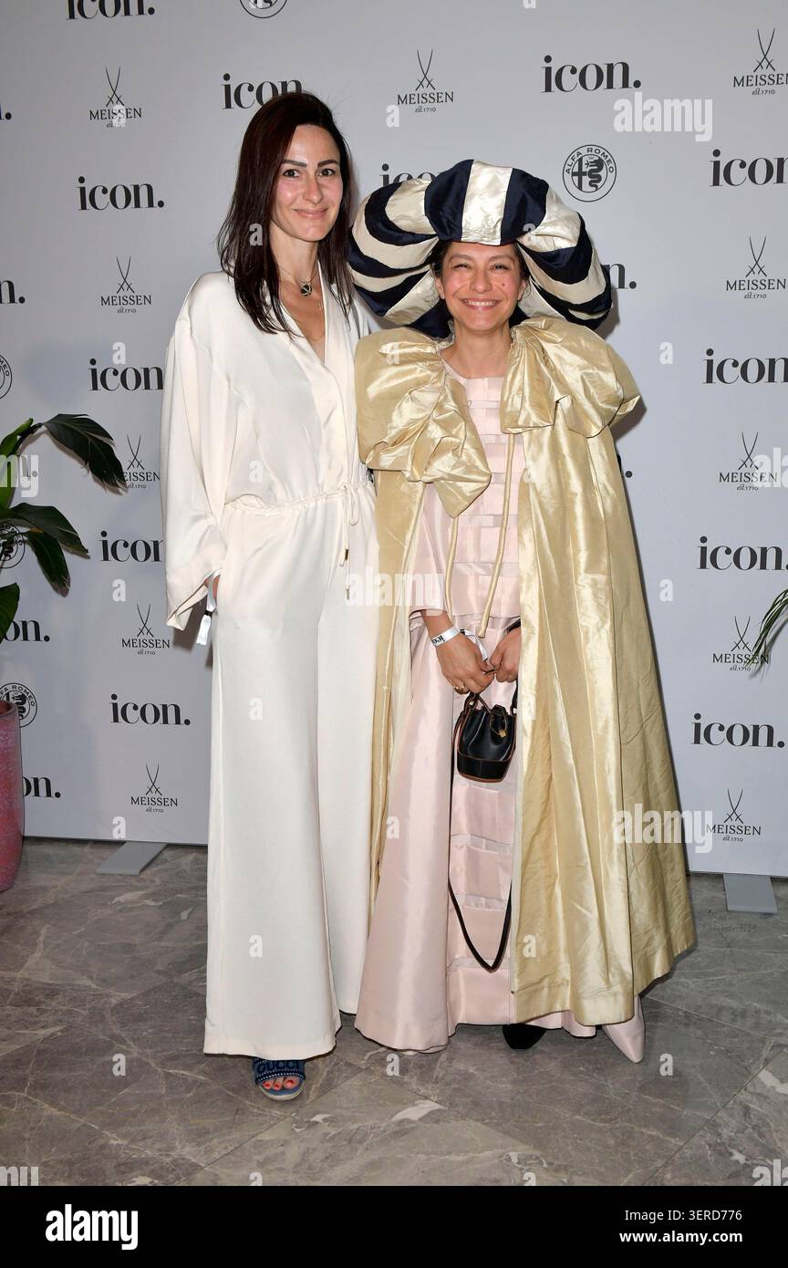 Constance Breton and Maryam Keyhani at the ICON Summer Dinner at the ...