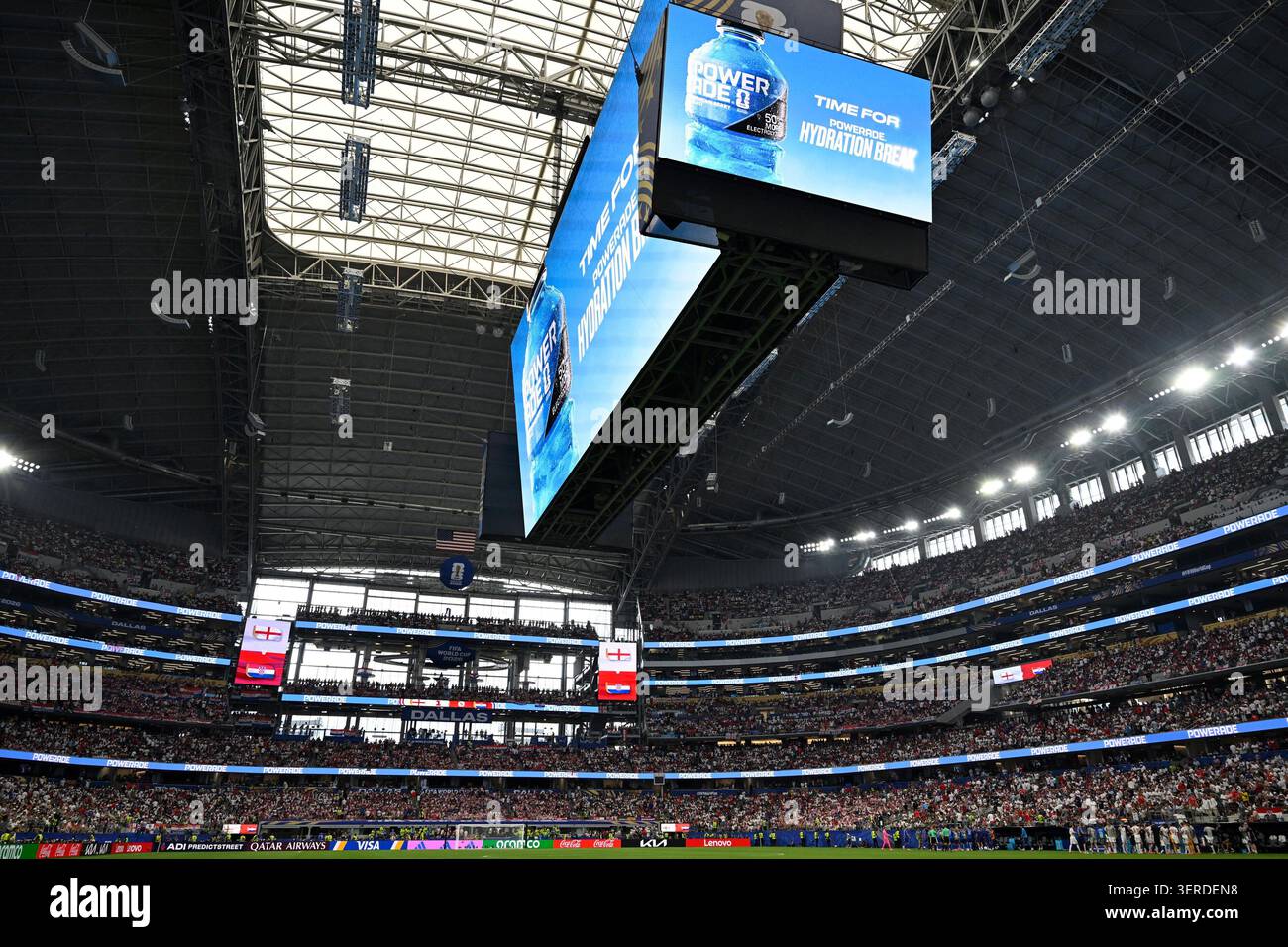 Display board with drinking break, Dallas Stadium (AT&T Stadium ...