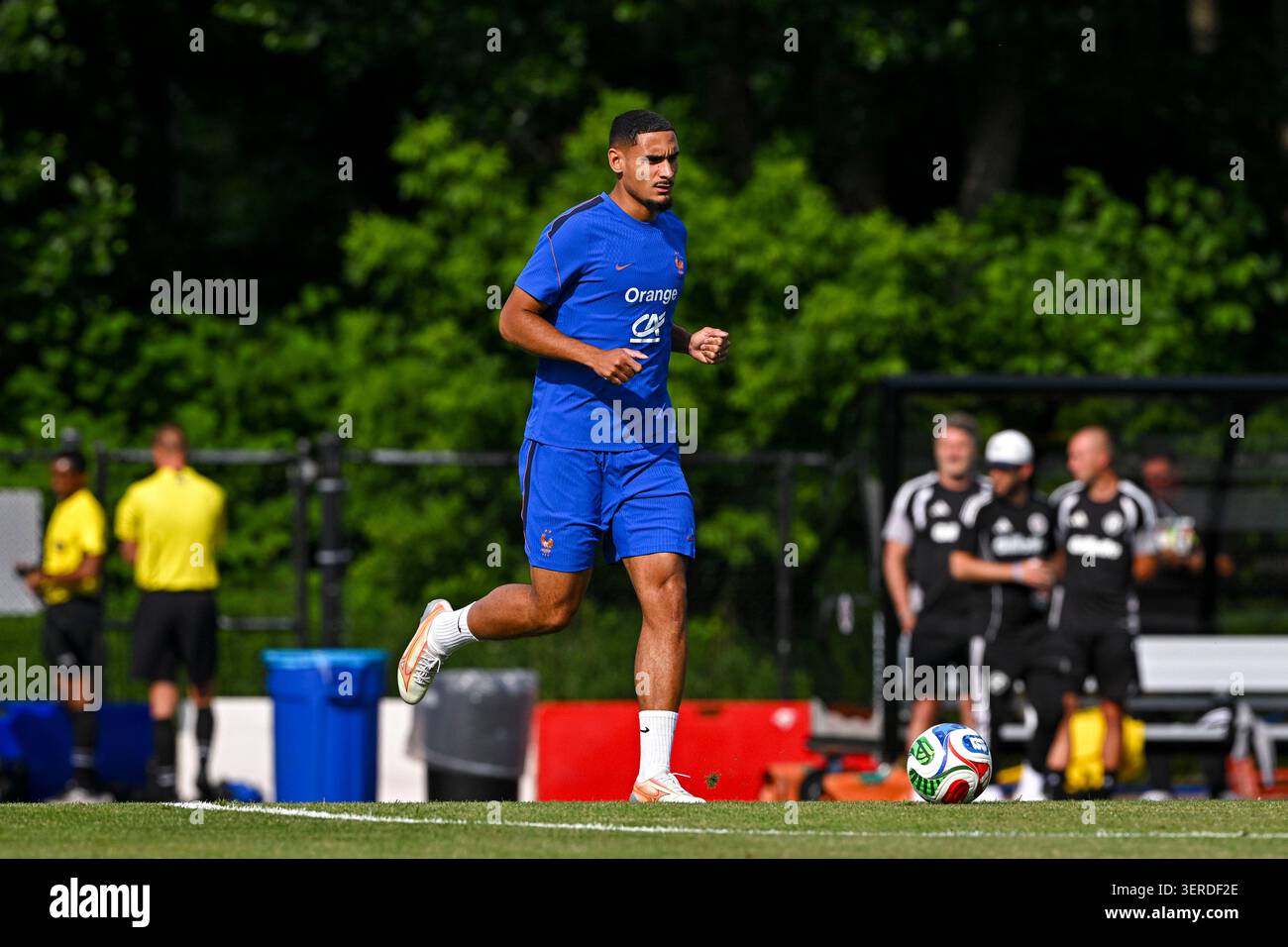 France's Maxence LACROIX during the training session of the French ...