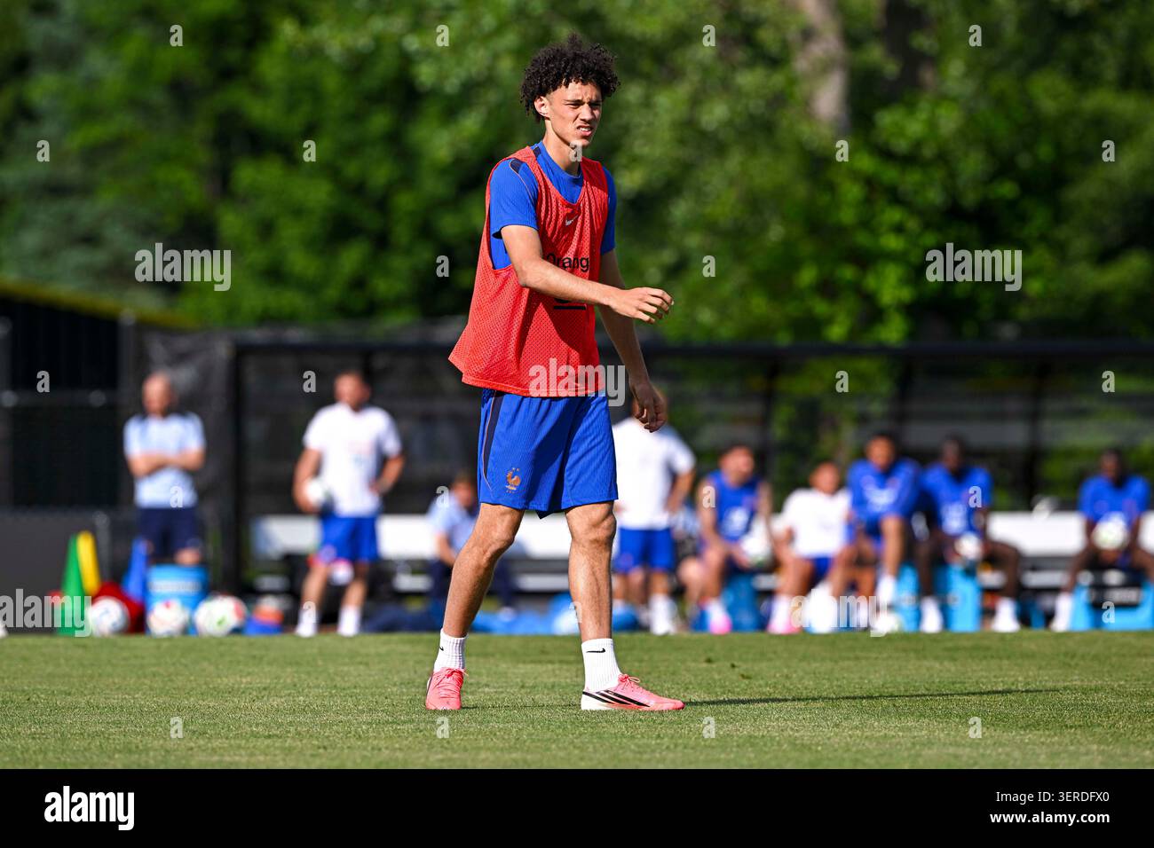 France's Maghnes AKLIOUCHE during the training session of the French ...