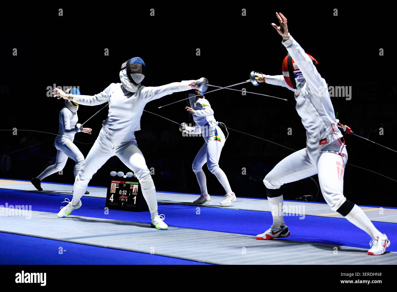 Katrina LEHIS of Estonia during 2026 European Fencing Championships ...