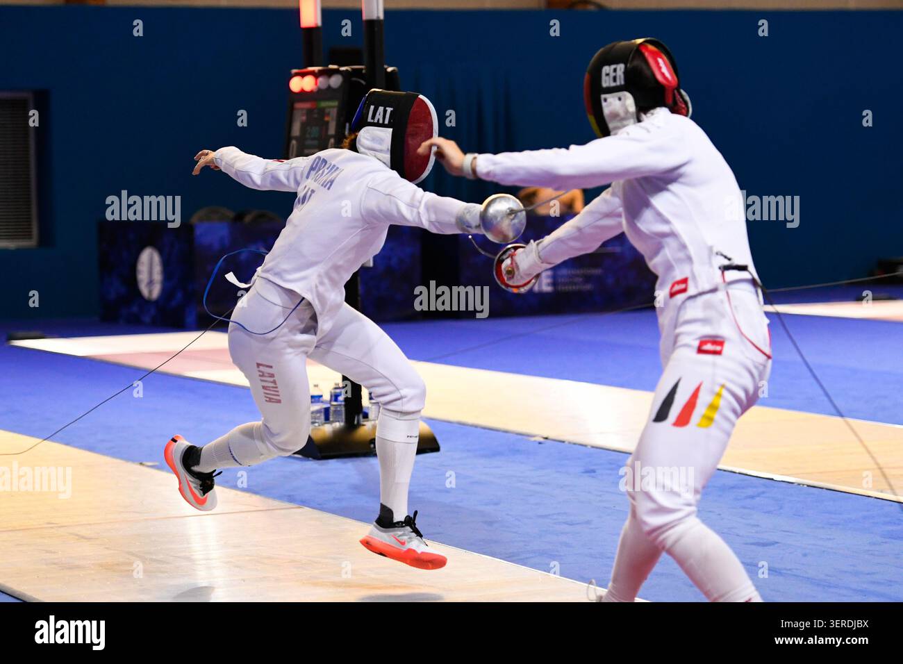 Sofia PROSINA of Latvia against Alexandra EHLER of Germany during 2026 ...