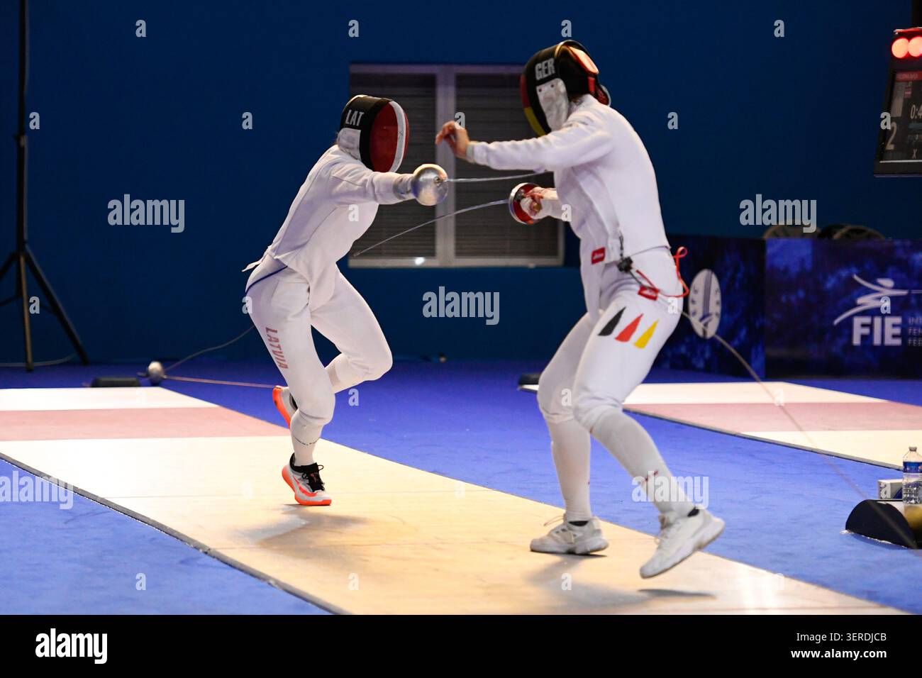 Sofia PROSINA of Latvia against Alexandra EHLER of Germany during 2026 ...